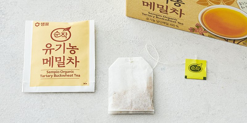 [샘표] 순작 유기농 고소한 메밀차 60g 1 5g 40입 마켓컬리